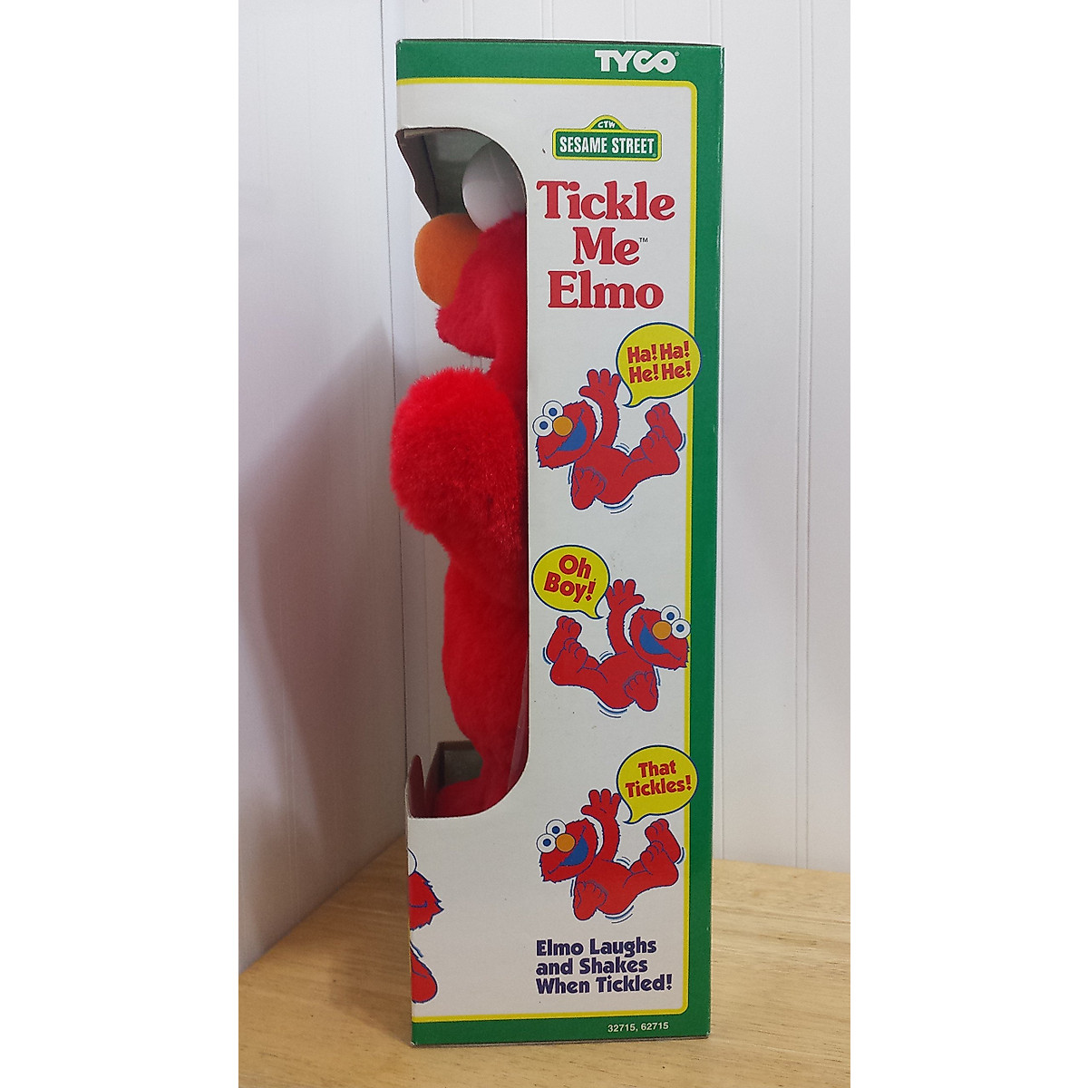 Jim Henson Productions, Inc. Tickle Me Elmo Original 1995 Vintage Plush Doll by Tyco