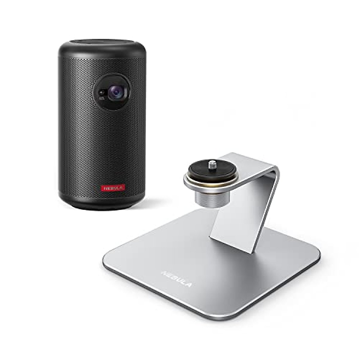 Anker NEBULA Capsule Max, Pint-Sized Wi-Fi Mini Projector with Nebula Desktop Stand for Projectors, 360° and Height Adjustment