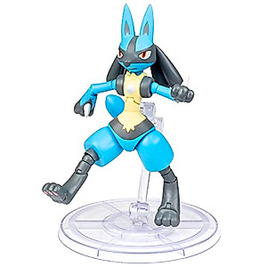 Pokémon 6" Lucario Articulated Battle Figure Toy with Display Stand - Officially Licensed - Collectible Pokemon Gift for Kids and Adults - Ages 8+