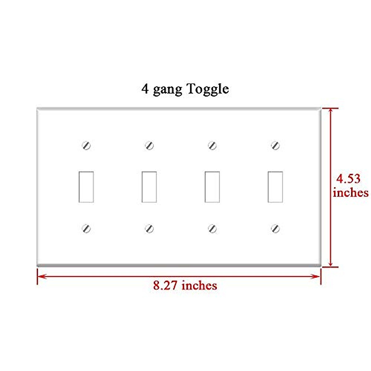 Switch Plate 4 Gang Toggle - Turtle Nature Carapace Little Turtle Animal