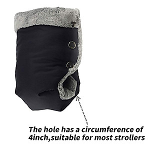 1 Pair Baby Stroller Gloves,Stroller Hand Muff Warm Gloves,Extra Thick Warm Waterproof Anti-Freeze Gloves for Parents Caregivers Carriage Handmuffs Stroller Accessories