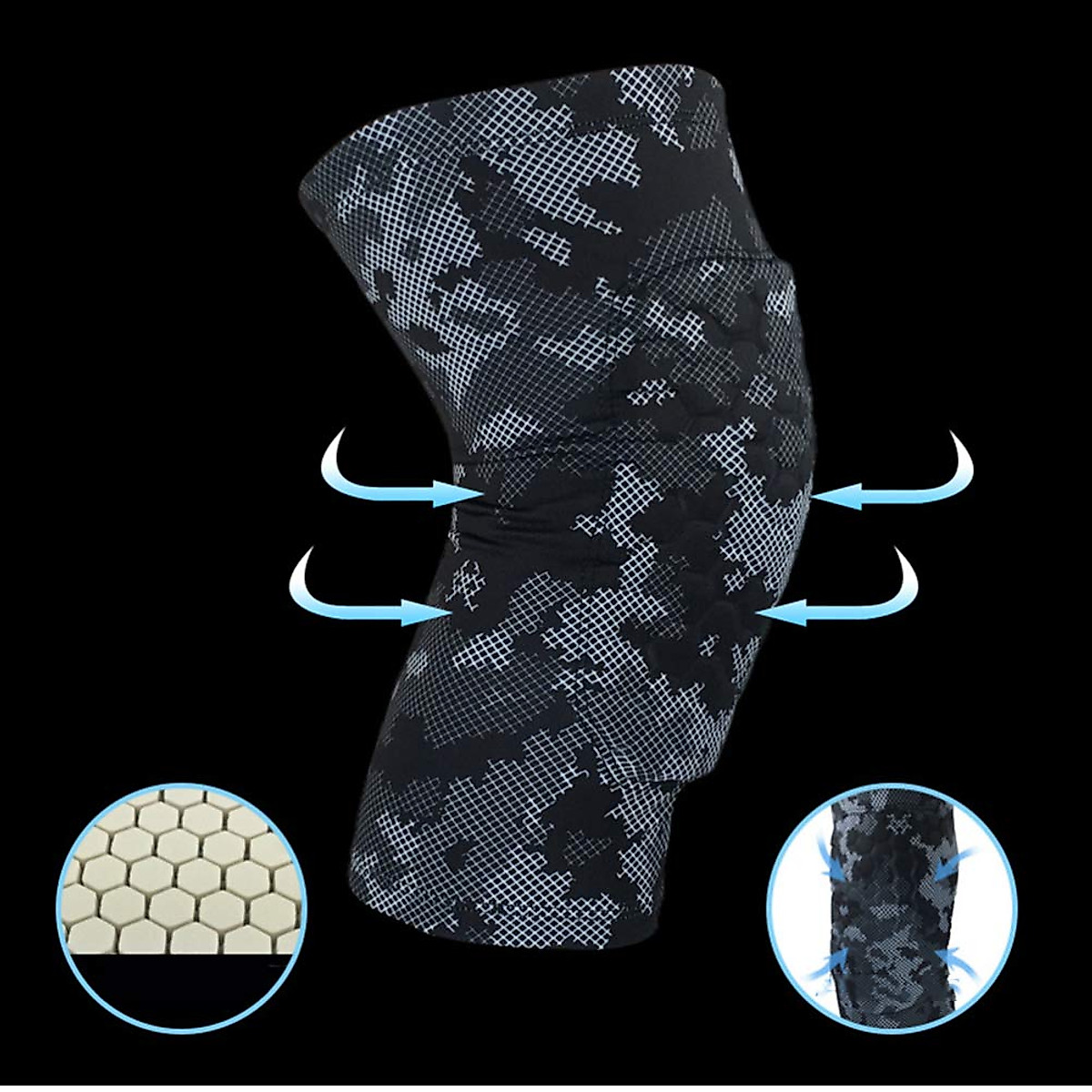 LIOOBO 1 Pair Knee Pads Guard Football Knee Pads Running Knee Brace Protective Sleeve Knee Pads Knee Brace for Running Leg Brace Knee Protector Puzzle Floor Outdoor Bracket