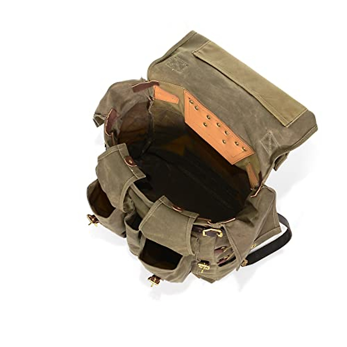 Frost River Isle Royale Junior Bushcraft Backpack - Durable Waxed Canvas Outdoor Hiking Pack, 26 Liter, Field Tan