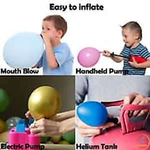 AFTERLOON® Biodegradable Mini Balloons 100 pcs Pastel Mint 5 Inch, Matte Color Thickened Extra Strong Latex Helium Float, Baby Shower Gender Reveal Garland Wedding Birthday Party Decorations