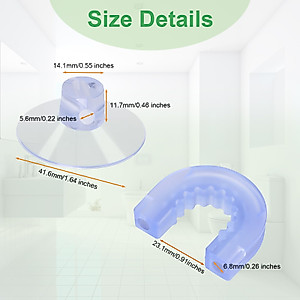 8 Pcs in Total - 2-Pack Shower Caddy Suction Cup Connectors with 6 Extra Strong Suction Cups – Easy to Install, Compatible with Zenna Home and Simple Houseware, Versatile Use