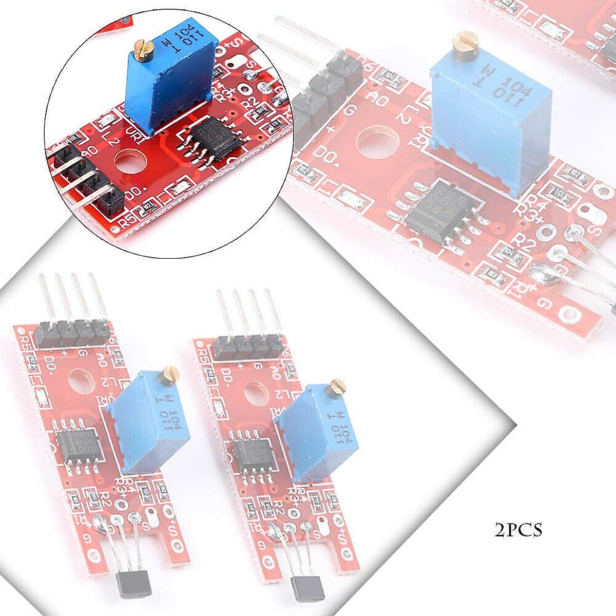 Gump's grocery 2PCS Hall Magnetic Standard Linear Module for Arduino AVR PIC KY-036