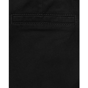 The Children's Place girls Bootcut Chino School Uniform Pants, Black Single, 8 US