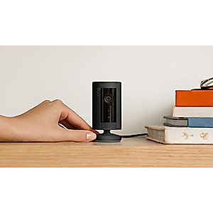 Ring Indoor Cam, Compact Plug-In HD security camera with two-way talk, Works with Alexa - Black