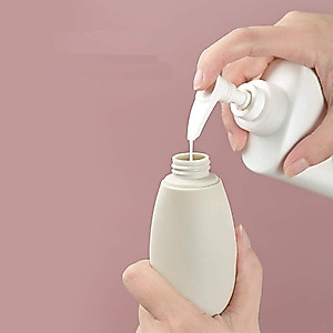 ZALUJMUS Travel Bottle, 3 Pcs Leak Proof Refillable Squeezable Containers Set(60 ml) with Label and Transparent Carry Bag for Liquid Shampoos, Soap and Toiletries. (Multicolor)