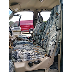 Durafit Seat Covers | FD77 XD3-C | 2002-2007 Ford F250-F550 Front/Back Car Seat Cover in XD3 Camo Endura Fabric | Front 40/20/40 High Back | Rear is Solid Bench | Not for 60/40 Double Cab only