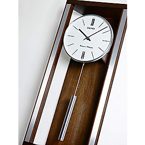 Seiko Modern & Sophisticated Wall Clock with Pendulum and Dual Chimes