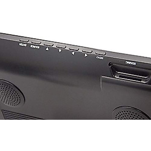 MILANIX 14.1" Portable Widescreen LED TV with HDMI, VGA, MMC, FM, USB/SD Card Slot, Built in Digital Tuner, AV Inputs, and Remote Control