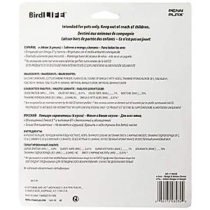 Penn-Plax Bird-Life Flavored E Cuttlebone 6 Pack – Mango & Banana – Enriched with Omega 3 and Vitamin B1 – Great for All Birds