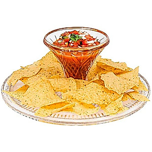 Lefonte Cake Stand, Crystal Footed Cake Plate Platter