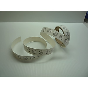 Ground Symbol Sticker 1" x 1" Double Glue Decal Screen Printed in a roll of 100 (Yellow)