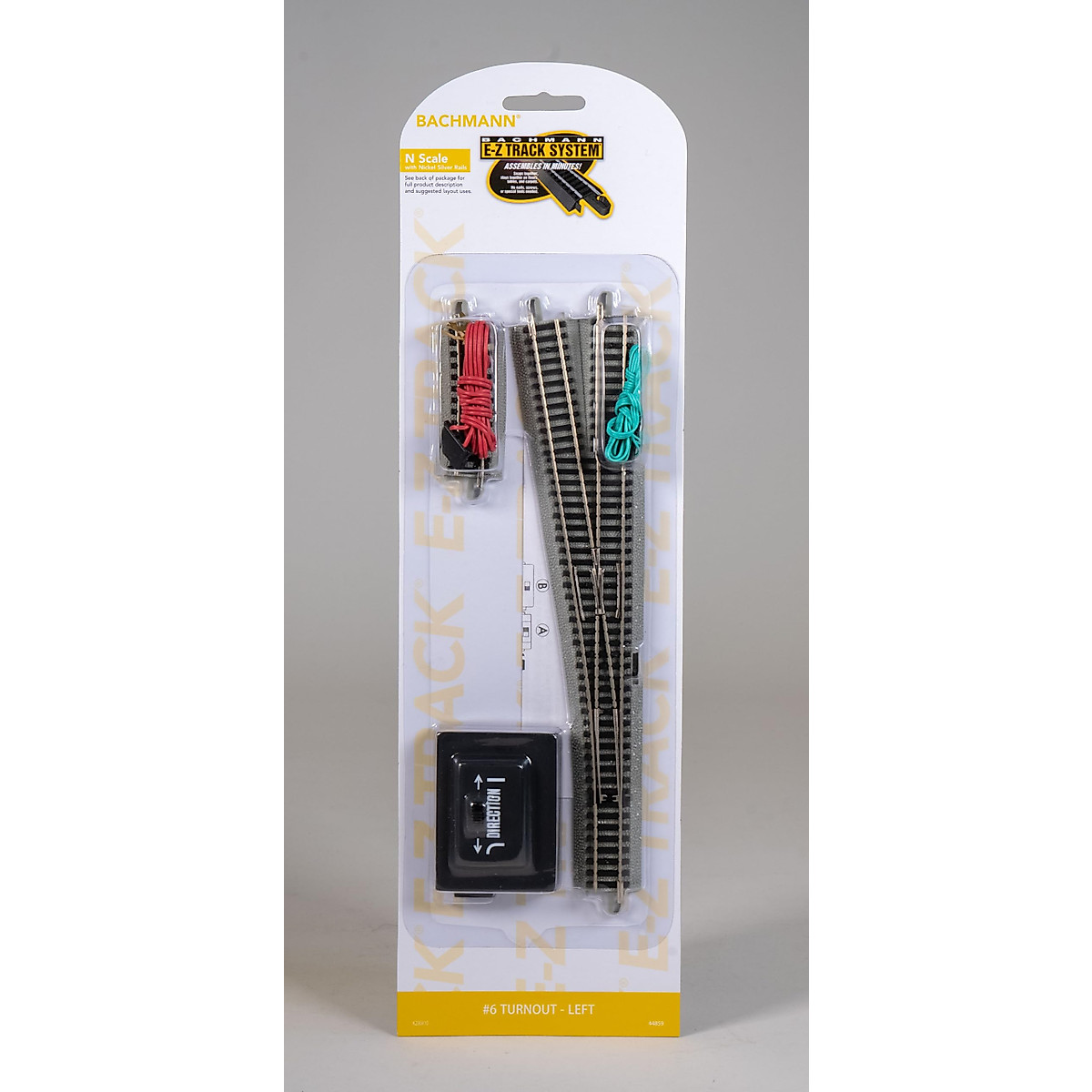 Bachmann Industries E-Z Track 6 Turnout - Left (1/card) N Scale