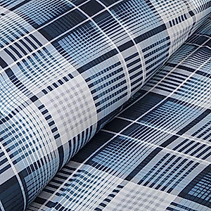 Intelligent Design Camilo Cozy Comforter Casual Cabin Lodge Plaid Design, All Season, Hypoallergenic Cover, Soft Bedding Set with Matching Sham, Decorative Pillow, Blue Full/Queen