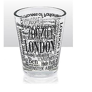 London Names Shot Glass