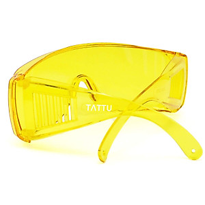 TATTU G1 Fit-Over UV Protection Glasses, Anti-Glare, Anti-Eye Strain, Night Vision Enhancement for Driving at night, Yellow