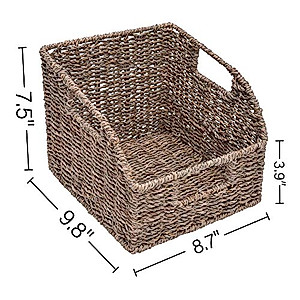 StorageWorks Seagrass Wicker Baskets Set