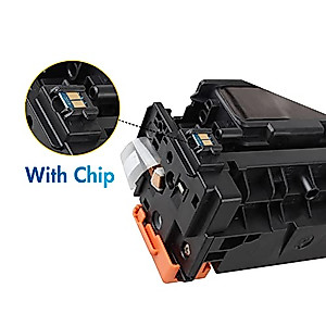 Amstech 305X 305A Toner Cartridge 4 Pack Replacement for HP 305X 305A CE410X CE411A CE412A CE413A for HP Laserjet Pro 400 Color MFP M451nw M451dn M475dn M475dw Pro 300 Color MFP M375nw Printer