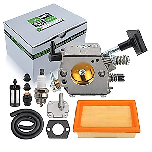 partszen 4203 120 0601 Carburetor 4203 120 0603 for BR400 SR320 SR340 SR380 SR400 SR420 BR320 BR340 BR380 BR420 Backpack Leaf Blower with Spark Plug Fuel Line Air Filter