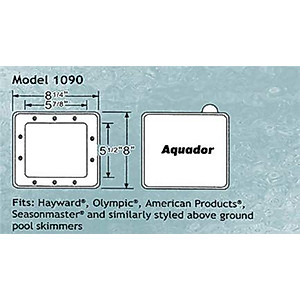 Aquador 1090 Face Plate & Cover for Winterizing Swimming Pools