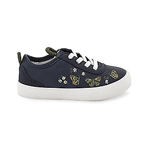 OshKosh B'Gosh Girls Sugar Sneaker, Navy, 9 Toddler