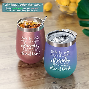 NOWWISH Gifts for Best Friends Women, Friendship Gifts for Women Friends, Unique Birthday Gifts for Friends Female, BFF, Besties, 12oz Tumbler with Keychain