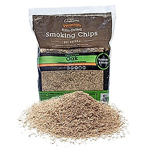 Camerons Products Smoking Chips - (Oak) 2lb Barbecue Chips, 260 cu. in. - Kiln Dried, 100% Natural Extra Fine Wood Smoker Sawdust Shavings