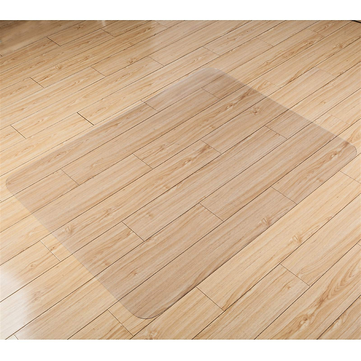 Rectangular PVC Dull Polish Chair Mat Protection Floor Mat 47.24" x 35.43" x 0.08"