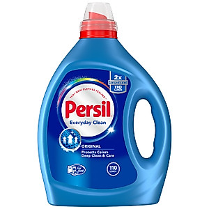 Persil Original Everyday Clean, Liquid Laundry Detergent, High Efficiency (HE), Deep Stain Removal, 2X Concentrated, 82.5 fl oz, 110 Loads