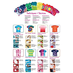 Tulip One-Step Tie-Dye Kit 15-Color Party Kit, Standard, Rainbow