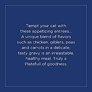 Natural Balance Platefulls Wet Cat Food Salmon, Chicken & Giblets Formula in Gravy, 3 Ounce Pouch (Pack of 24), Grain Free
