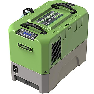 ALORAIR 180 Pint Commercial Dehumidifier with Pump for Basement Warehouse & Job Sites, Large Space Crawl Space Dehumidifier for Efficient Water Damage Restoration,5 Years Warranty,Green