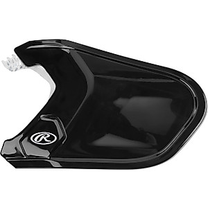 Rawlings | MACH Adjust Face Guard | Adjustable Extension Piece | Black | Left-Handed Batter