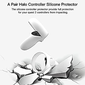 SiWiQU 5 in 1 Head Strap Set for Quest 2 Accessories, Elite Strap for Enhanced Support with Halo Controller Protector, Face Pad Cushion and VR Shell Protective Cover