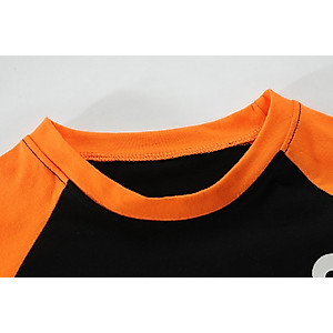 Boys Girls Halloween Shirt Glow-in-The Dark Dancing Skeletons Dance Challenge Kids Halloween Outfit Long Sleeve Pumpkin T-Shirts Size 8 Years