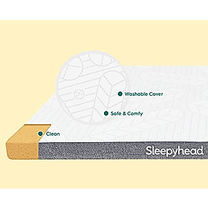 Sleepyhead 3-Inch Twin Mattress Topper - Copper-Infused Memory Foam Topper with Washable Cover - College Dorm Room Essential (Twin, 3'' Copper Topper)