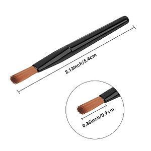 50Pcs/Set Lip Brushes, Disposable Lip Brush Lip Gloss Makeup Brush, Lipstick Gloss Wands Applicator Cosmetic Tool Kits（Black）