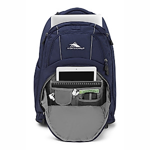 High Sierra Freewheel Wheeled Laptop Backpack, True Navy, 20.5 x 13.5 x 8-Inch
