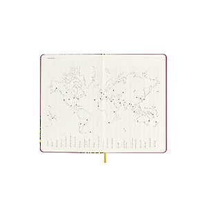 Moleskine Limited Edition Frida Kahlo 12 Month 2023 Weekly Planner, Hard Cover, Large (5" x 8.25"), Pink