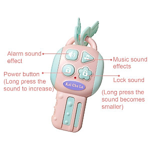 XHSP Steering Wheel Toy with Lights Music, Simulated Driving for Toddlers Pretend Play Toy Adsorption Driving Wheel for Kids (Style 2)