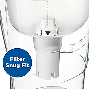 Amazon Basics Replacement Water Filters for Water Pitchers, Compatible with Brita - 6-Pack