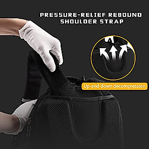 XINCADA Laptop Backpack for Men Women Business Travel Backpacks Water Resistant School Bookbag College Backpack Computer Bag Fits 15.6 Inch Laptop Notebook (Black-Yellow)