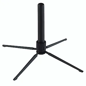 K&M - Konig & Meyer 15232.000.55 - Flute 4-Leg Stand - Professional Grade for all Musicians - Lightweight & Compact - Suitable for Bass, Bohm & Cross Flutes - Stable Secure Base - German Made - Black