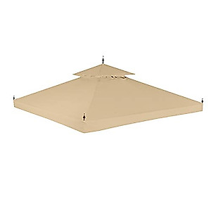Garden Winds Arrow Gazebo Replacement Canopy Top Cover and Netting - RipLock 350