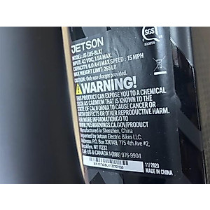 Jetson J5 Electric Bike, Top Speed of 15 MPH, Maximum Range of 15 miles with Twist Throttle Or 30 miles with Pedal Assist, 350-Watt Motor, Ages 12+, Black, JJ5-BLK