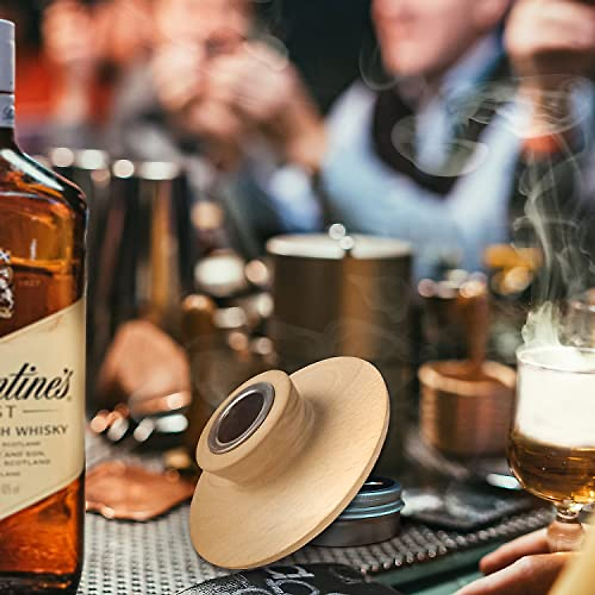 LOVIFO Whiskey Smoker Infuser Kit, Cocktail Smoker Kit for Drink, Old Fashioned Smoker Kit with 4 Different Flavor Wood Chips