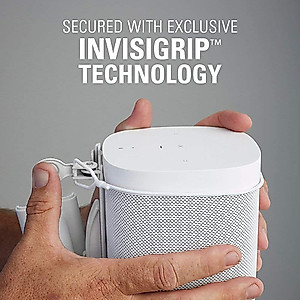 Sanus Wireless Speaker Wall Mount Sonos ONE, ONE SL, PLAY:1, & PLAY:3 - Tool Free Tilt & Swivel Adjustments for Best Audio - Single (White) - WSWM21-W1